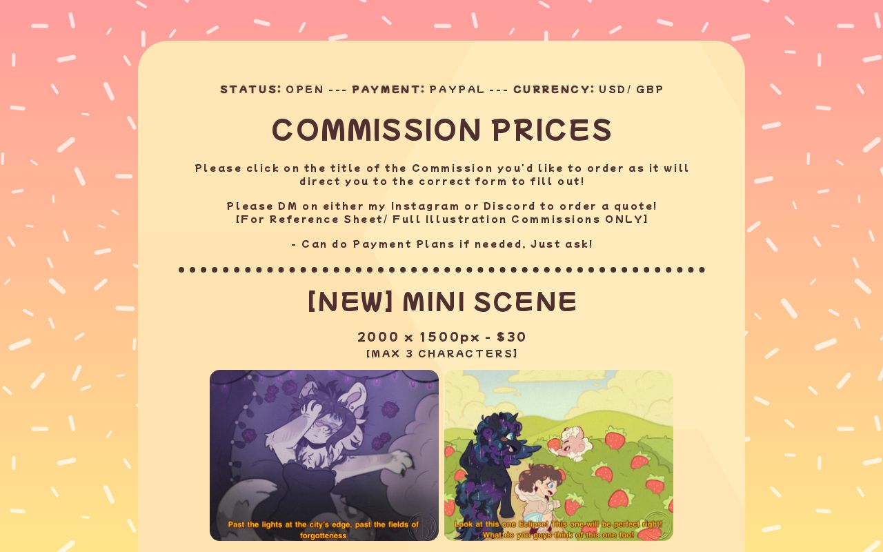 Commission Prices